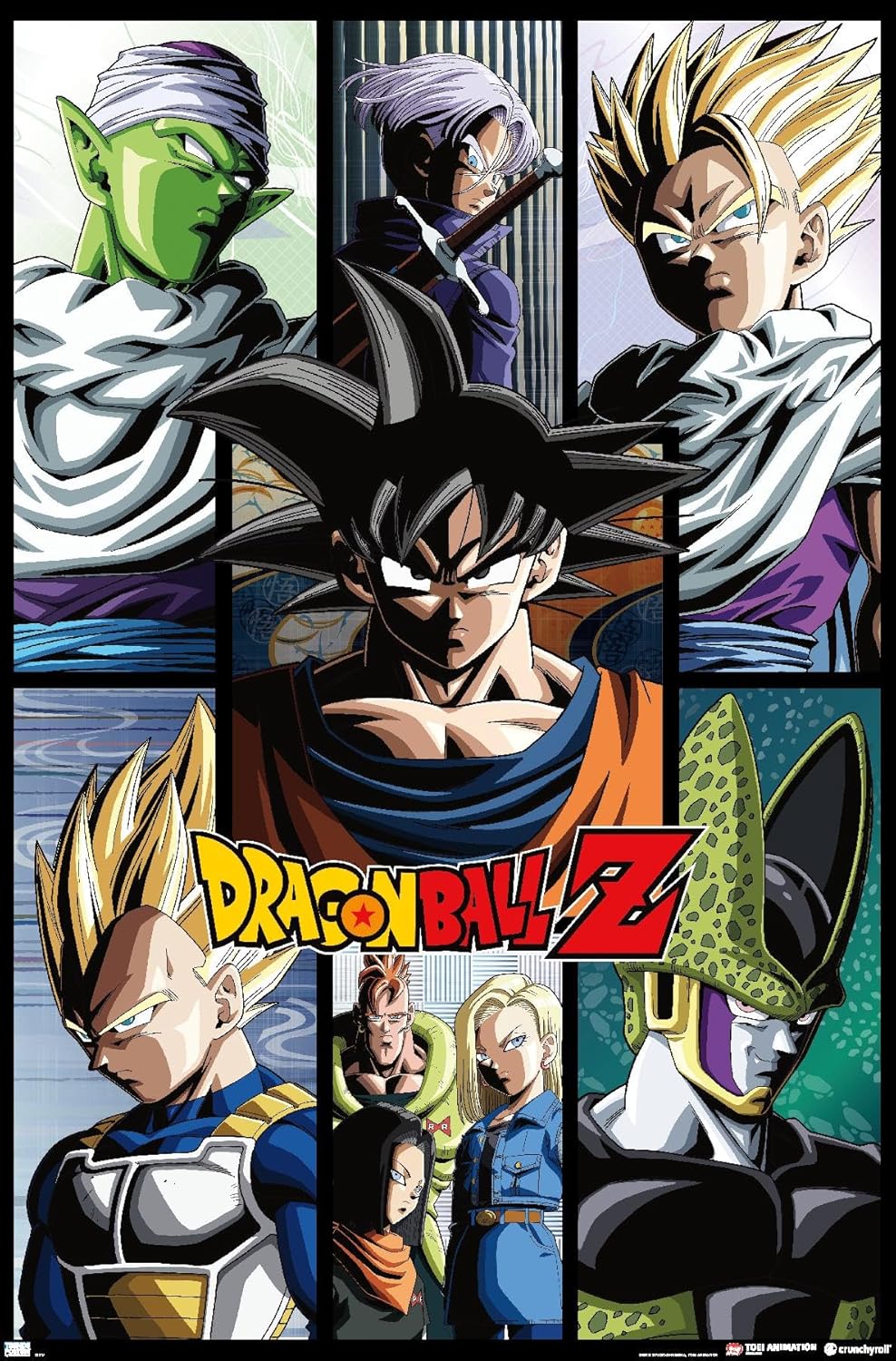 Amazon.com: Trends International Dragon Ball Z - Grid Wall Poster, 34L ...