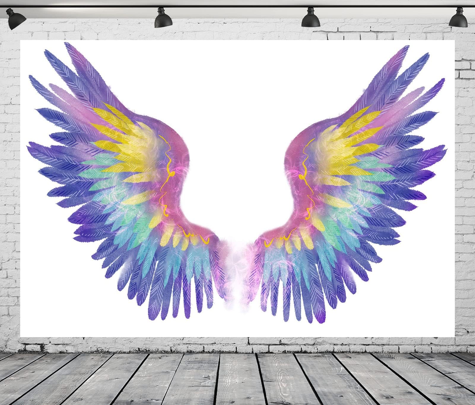 Amazon.com : BELECO 5x3ft Magic Angel Wings Photography Backdrop ...