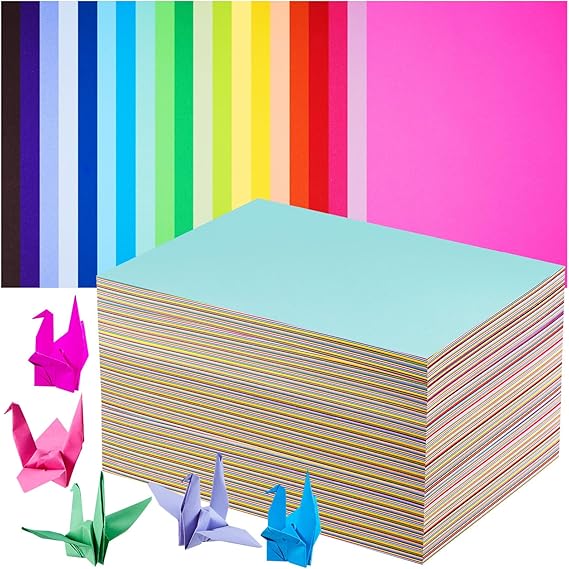 Amazon.com: Henoyso 2000 Sheets Colored Construction Paper Bulk Classic ...