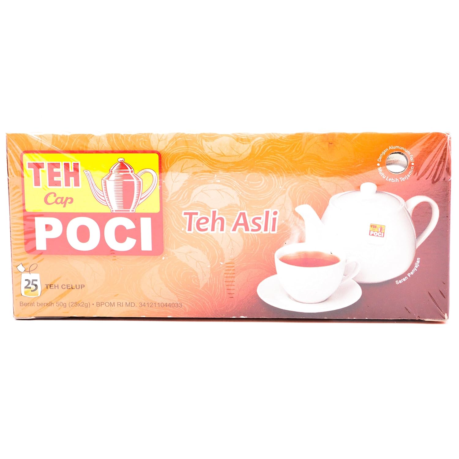 Amazon.com : Cap Poci Teh Asli - Black Tea 25-ct, 50 Gram : Grocery ...