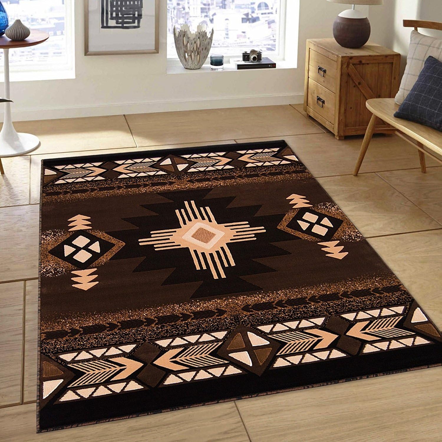 Amazon.com: Champion Rugs Southwest Navajo Aztec Native American Tribal ...