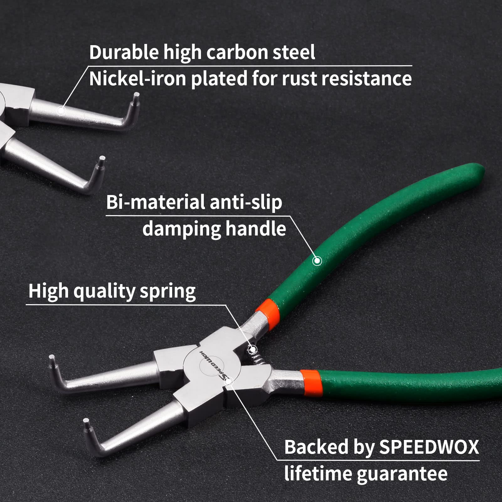 Internal Snap Ring Pliers Seese Pliers SPEEDWOX 2 Pcs Snap Ring Pliers ...