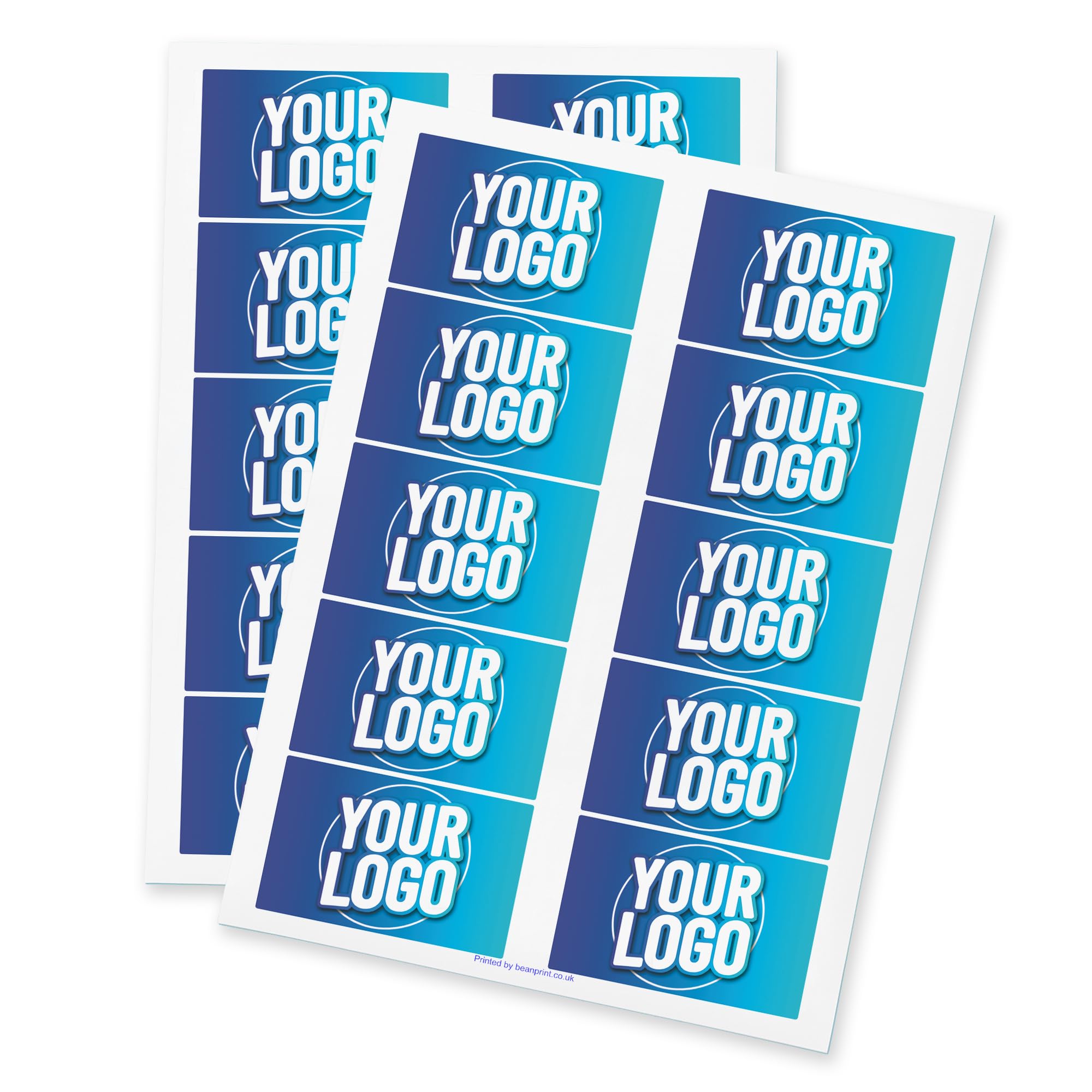 Personalised Rectangle Labels/Stickers 83mm x 53mm (Matt White, 100 ...