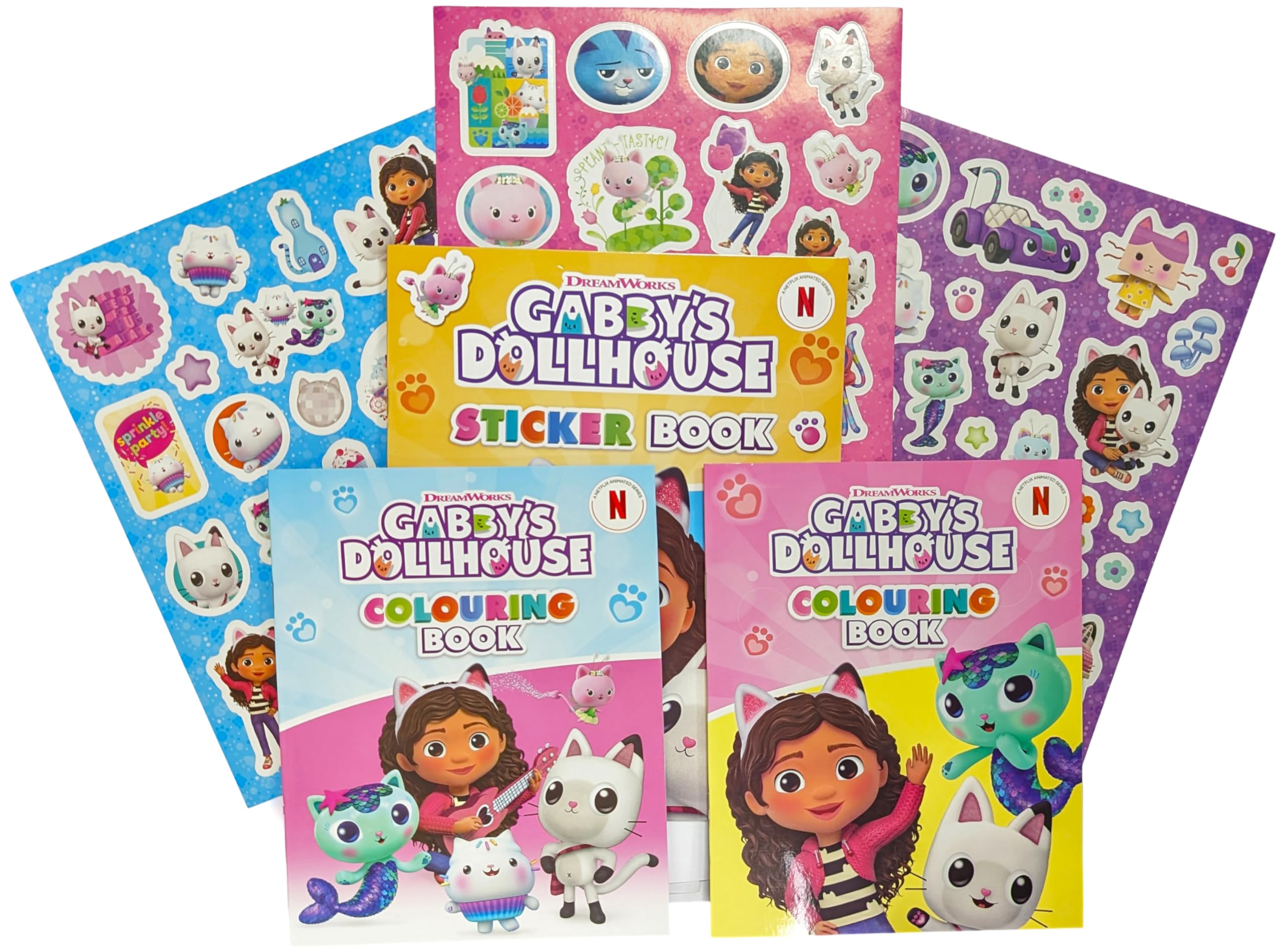 Gabby's Dollhouse Activity Fun Pack for Kids with Colouring Books ...
