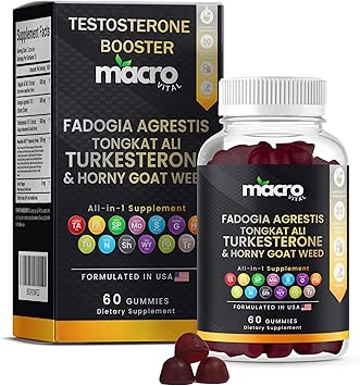 Amazon.com: MACRO VITAL Testosterone Booster Supplement for Men Gummies ...