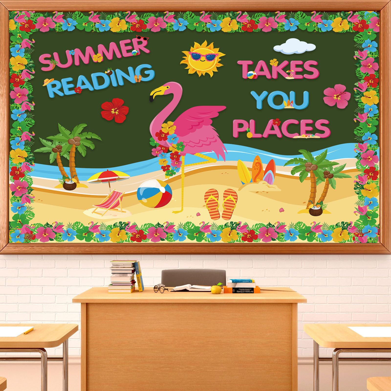 Snapklik.com : Pasimy Summer Bulletin Board Decorations Set Beach ...