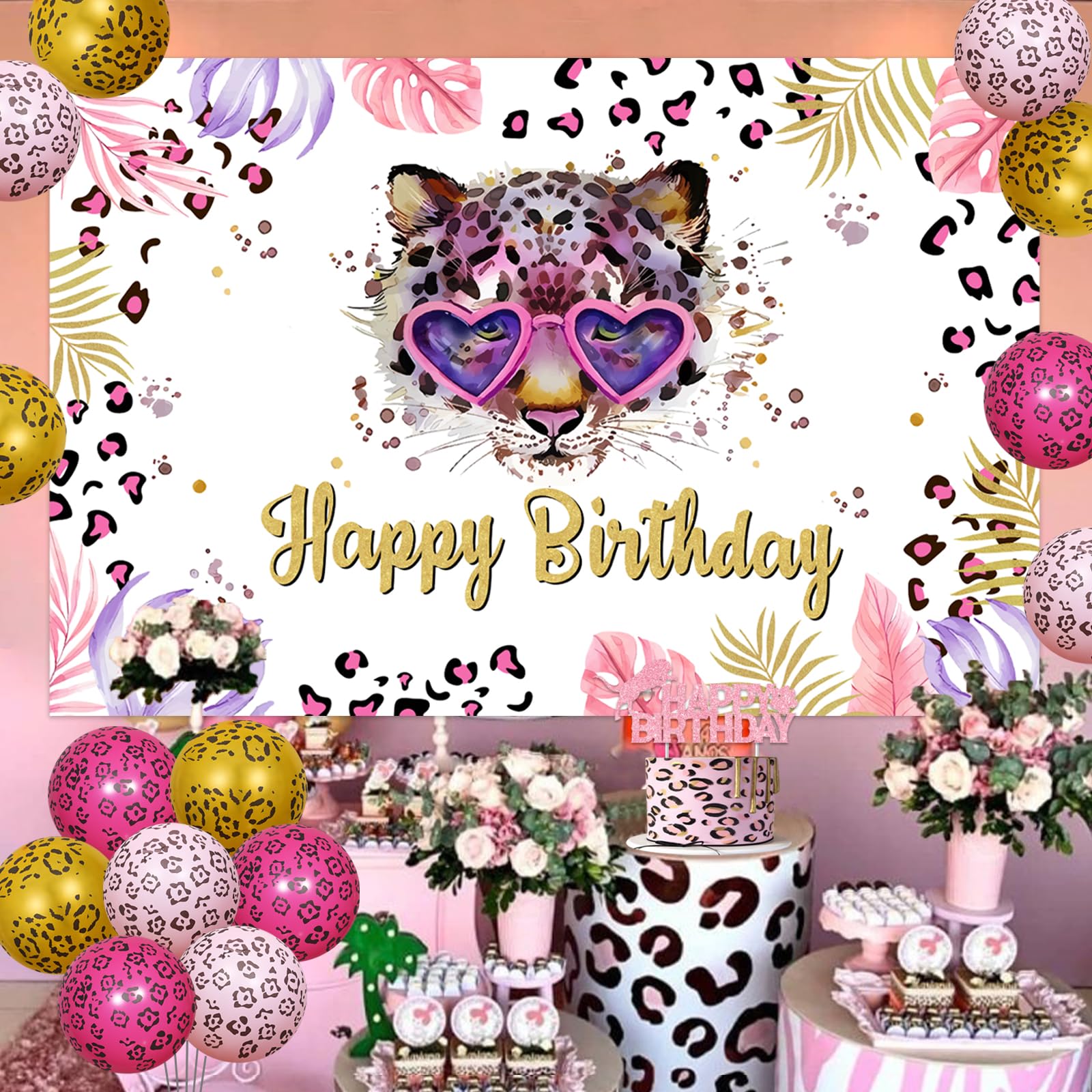 Bright Color Animal Print Birthday Party Ideas Amazon.com: 40 Inch