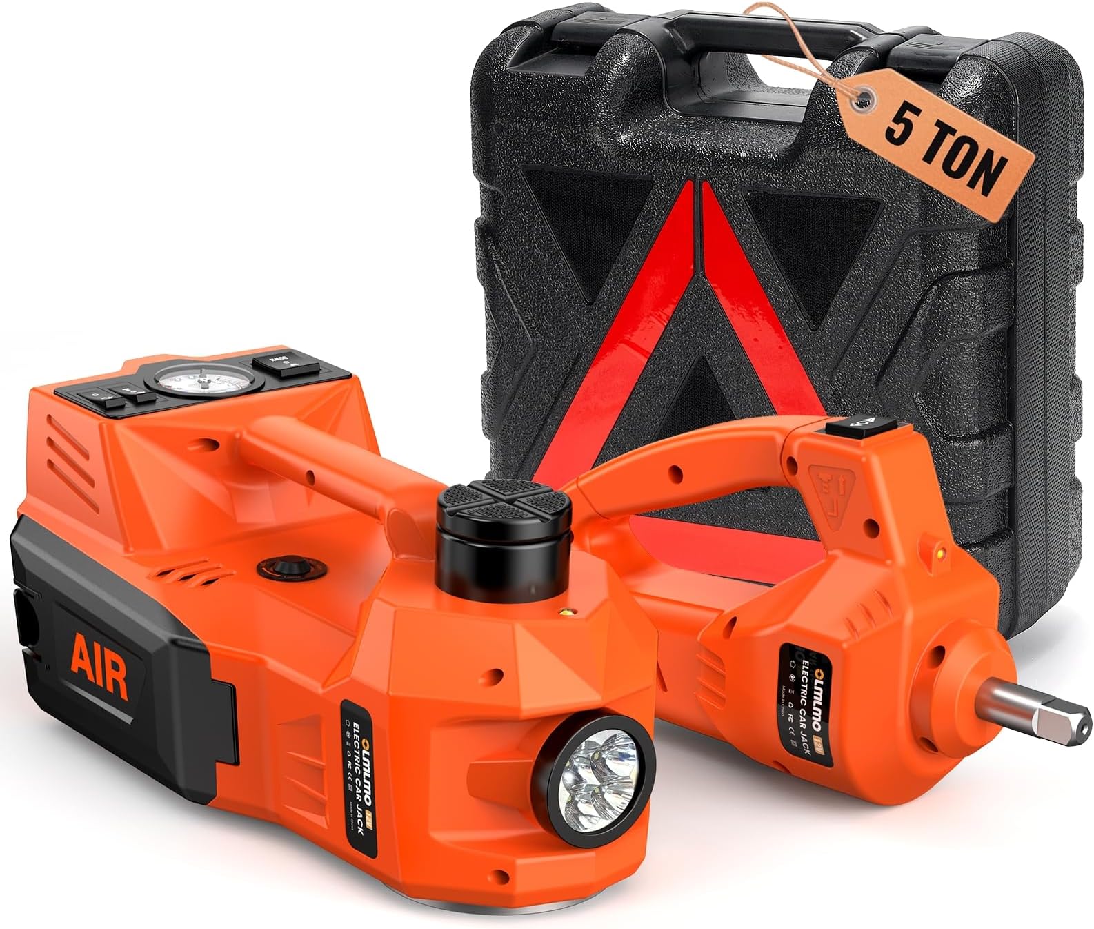 Amazon.com: Electric Car Jack, 5 Ton (11023 LBS) 12V Hydraulic Car Jack ...