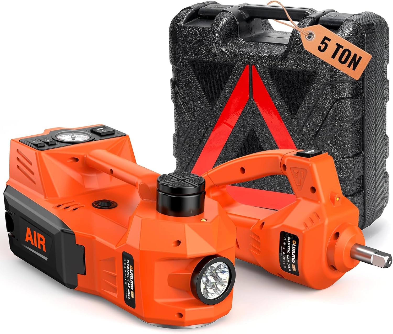 Electric Car Jack, 5 Ton (11023 LBS) 12V Hydraulic Car Jack Kit with ...