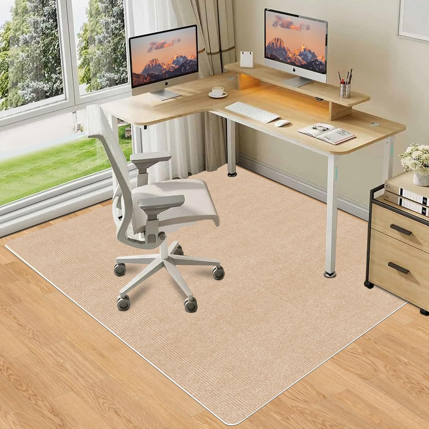 VOTUDX Desk Chair Mat for Hardwood & Tile Floor Office Computer Chair ...