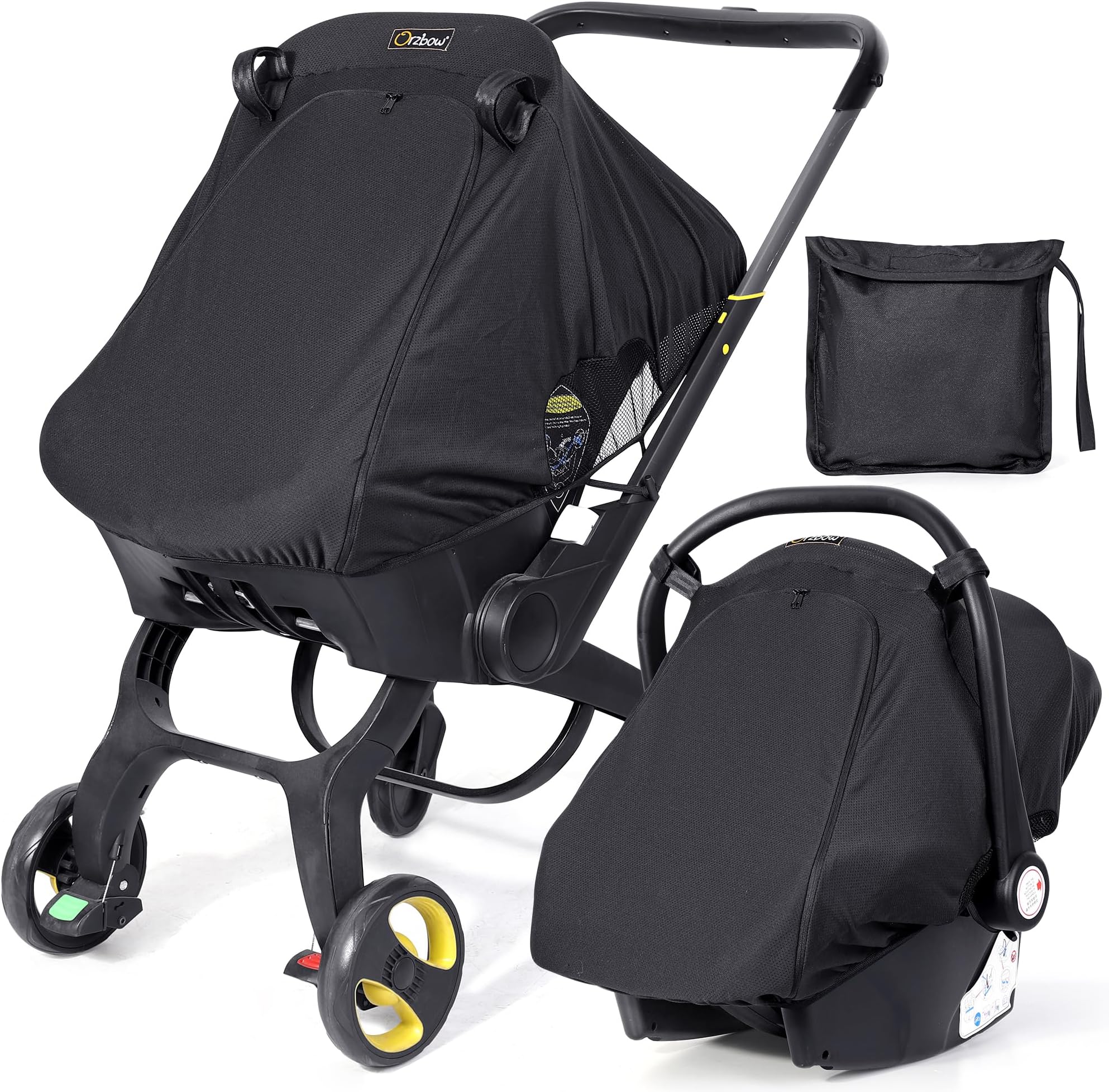 Amazon.com: Orzbow Universal Baby Car Seat Sun Shade, Infant Car Seat ...