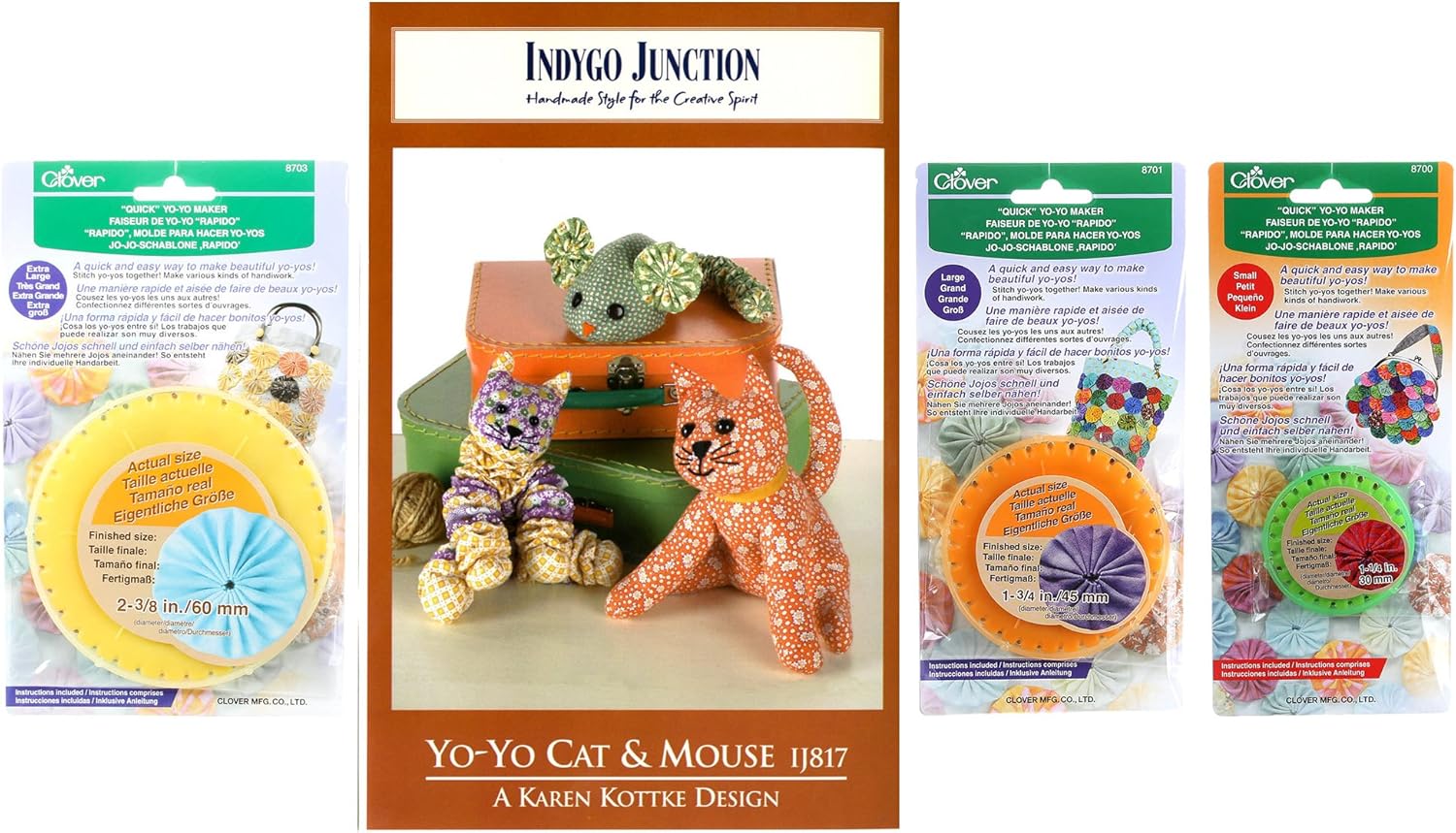 Amazon.com: Yo-Yo Cat and Mouse Kit Bundle including Pattern by Indygo ...