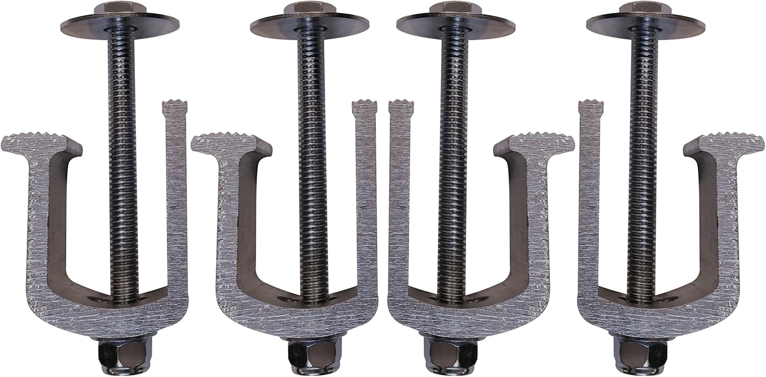 Amazon.com: (4 Pack) Easy Mount - Truck Tool Box Clamps - Aluminum Tie ...