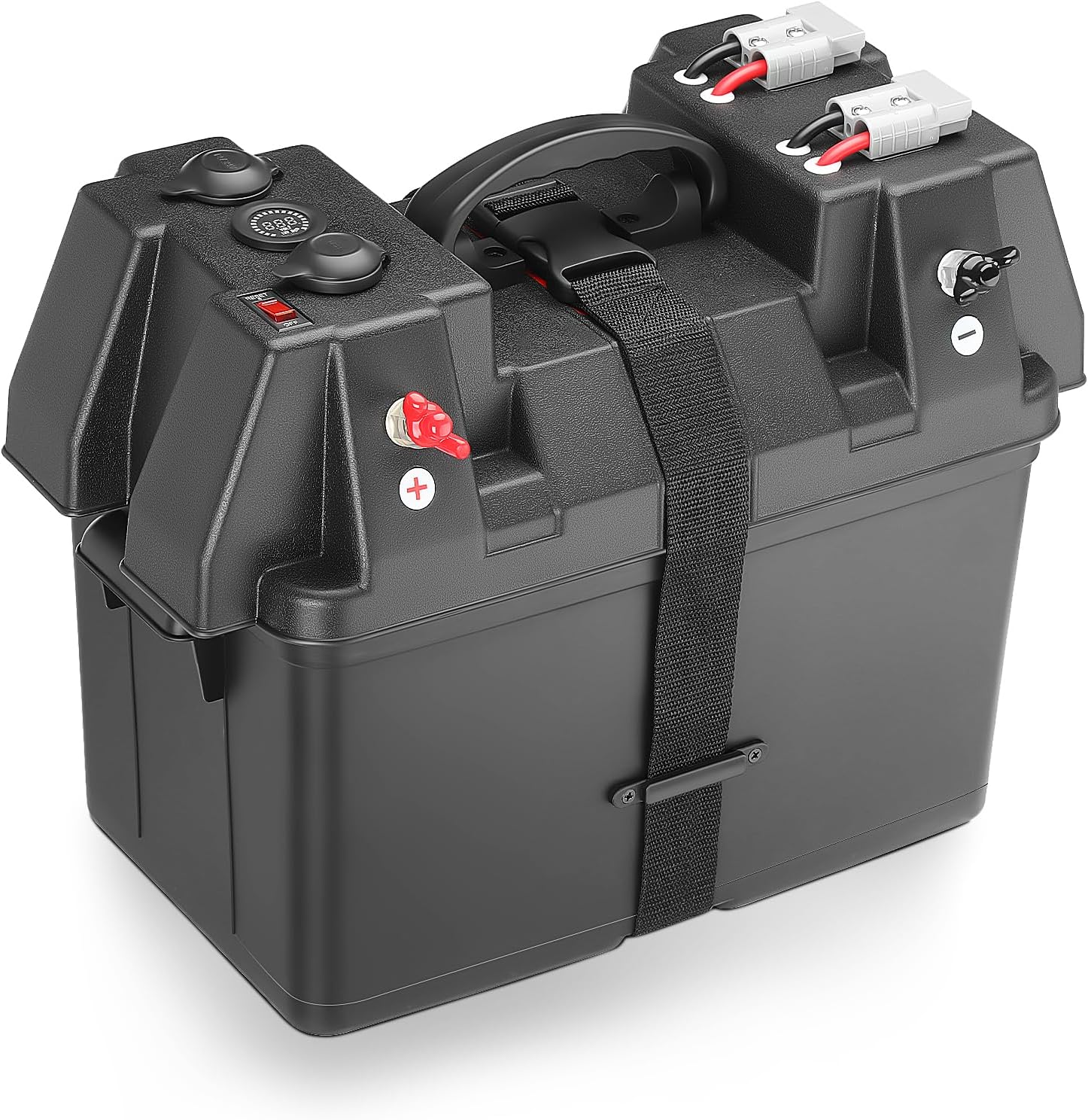 Amazon.com: POWO Carlife Smart Battery Box Power Center with USB and DC ...