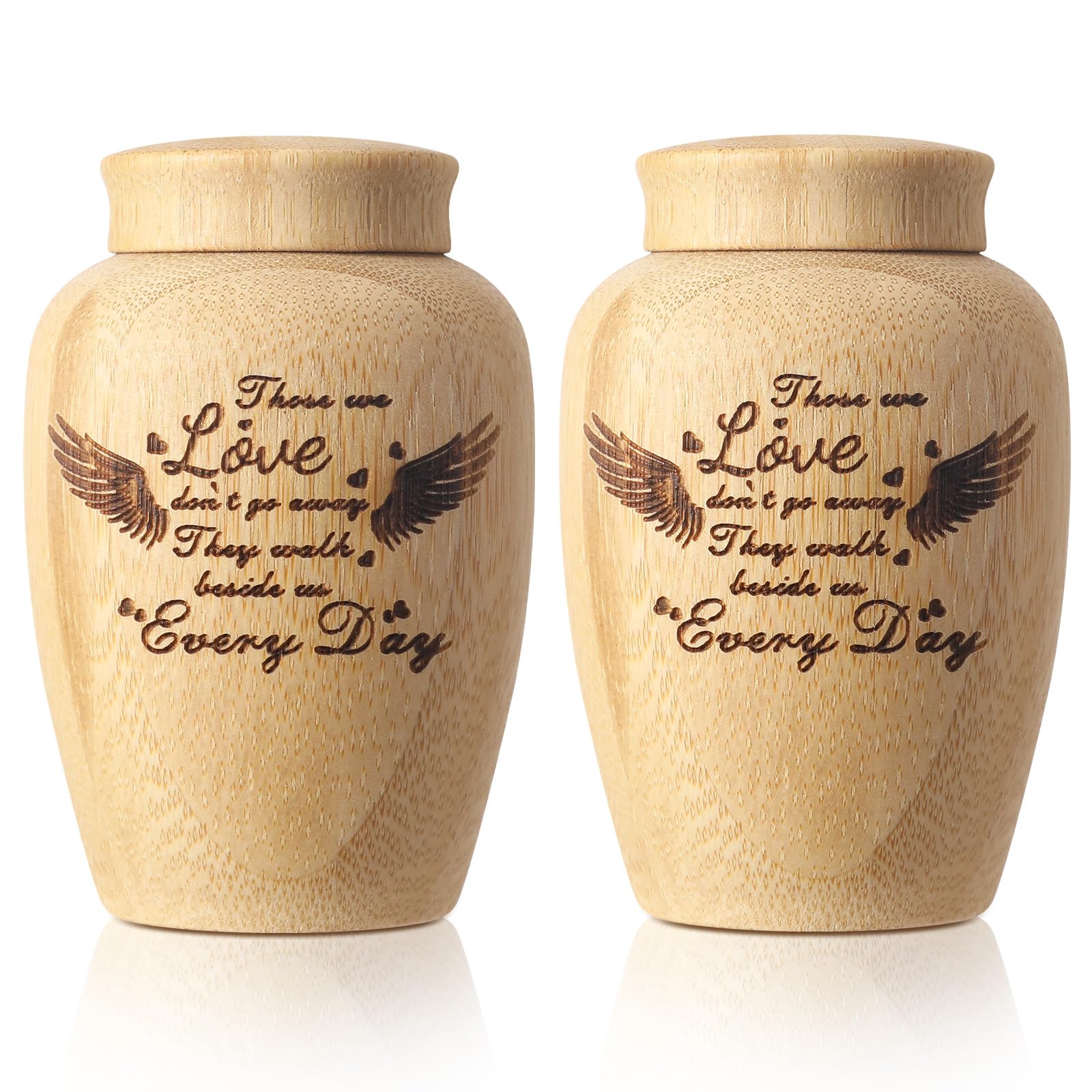 Amazon.com: Tioncy 2 Sets Small Urns for Human Ashes 2.76 Inch Mini ...