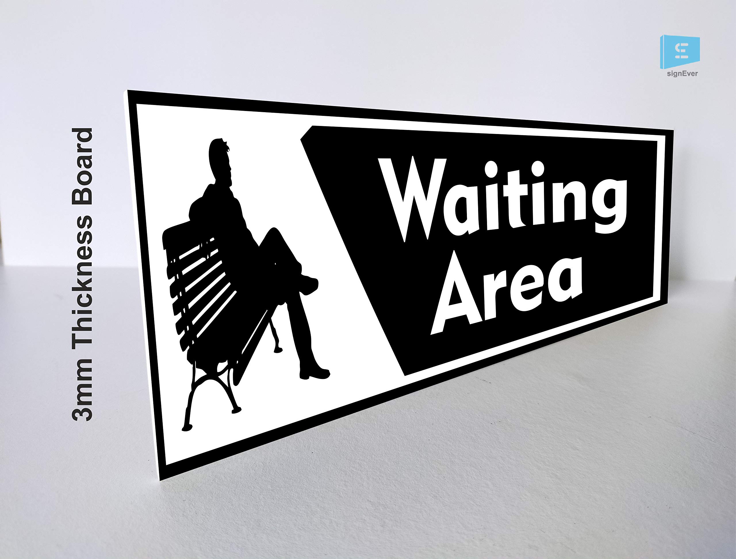 Buy SIGN EVER Waiting Area Sign Boards For Office Hospital Bank Clinic ...