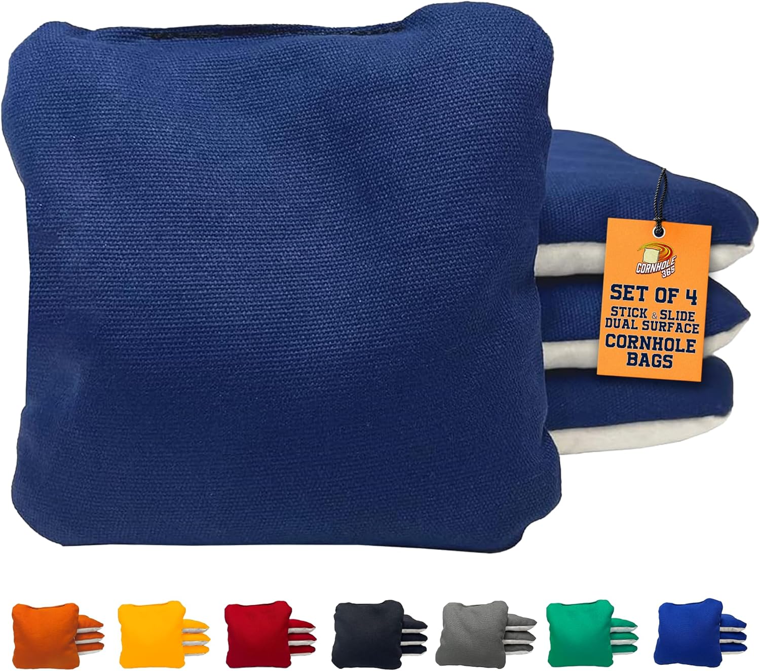 Amazon.com : Cornhole365 Stick & Slide Cornhole Bags - Resin Filled ...
