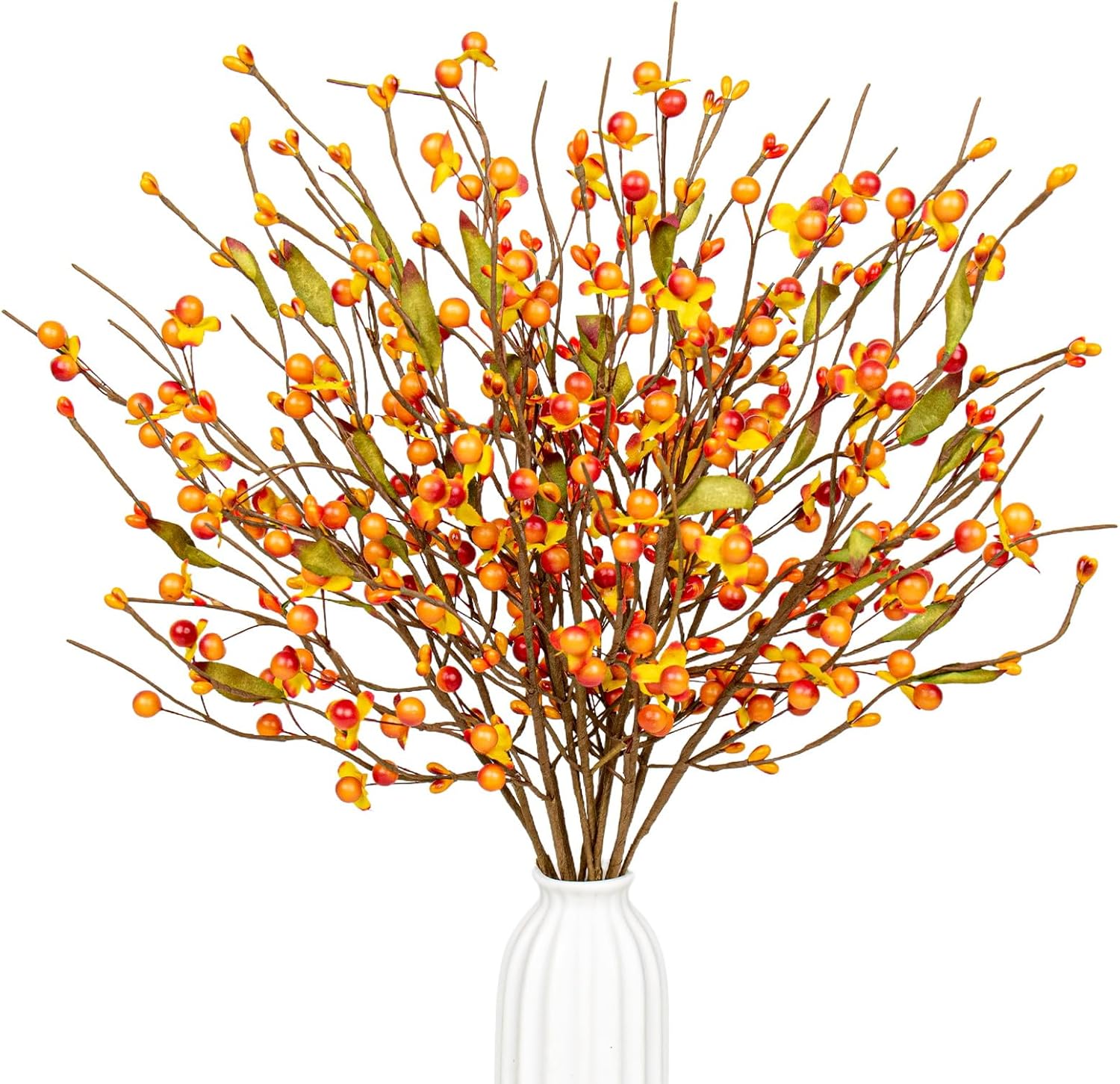 Amazon.com: J'FLORU Artificial Fall Decorations for Home 12 Pack Fall ...
