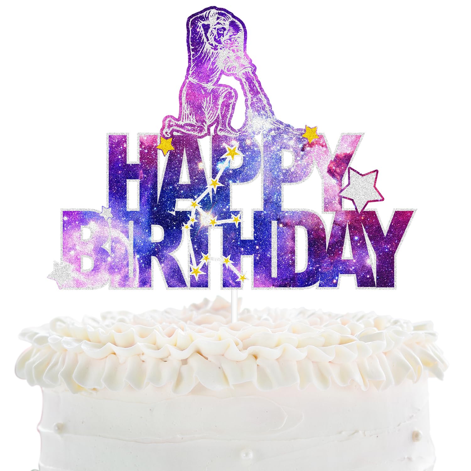 Snapklik.com : Constellation Acuario Happy Birthday Cake Topper ...