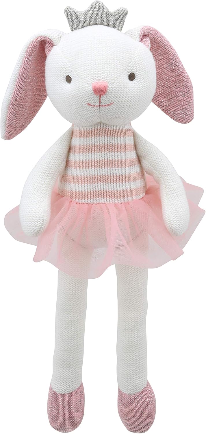 Wilberry - Knitted - Pink Bunny Soft Toy - WB004323 : Amazon.co.uk ...