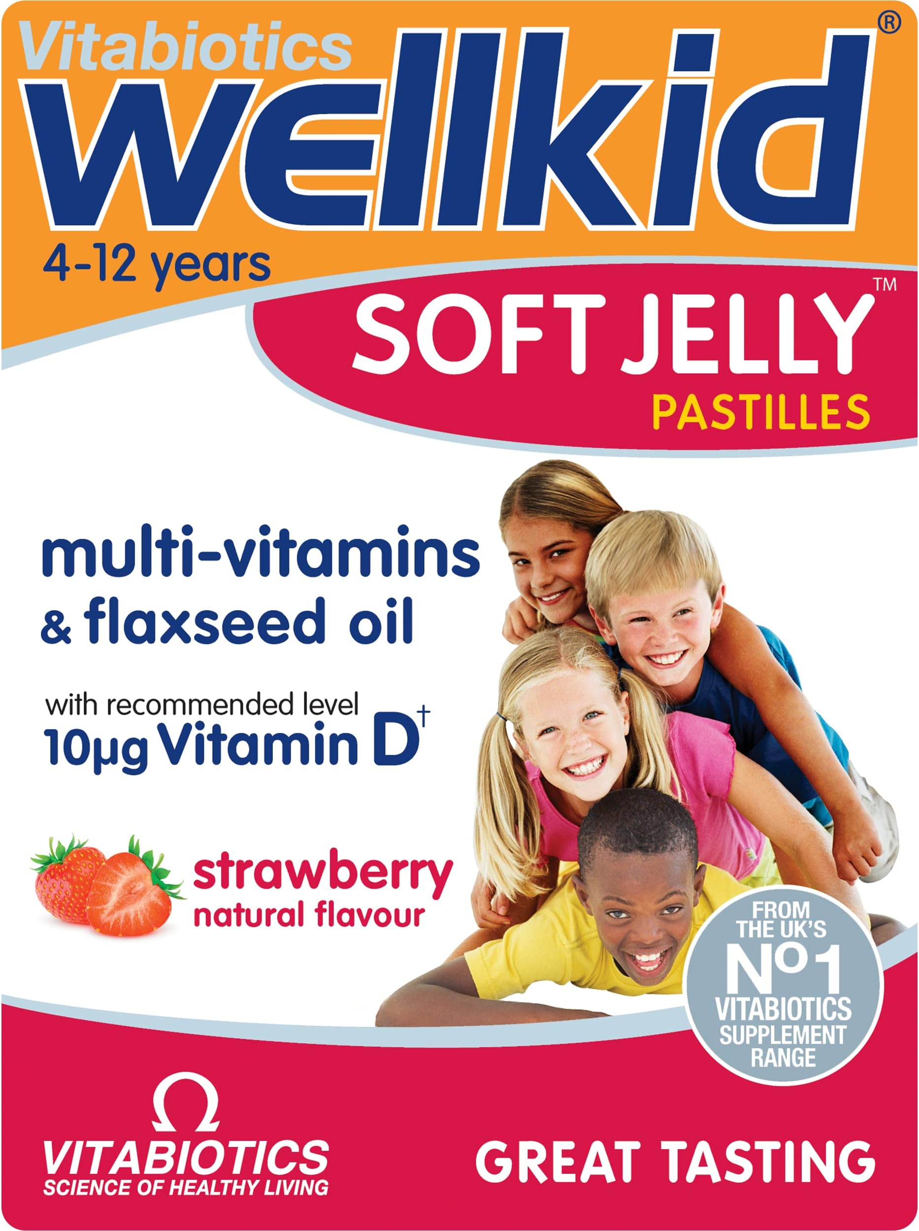 Amazon.com: Wellkid Soft Jelly Strawberry Pastilles - Pack of 30 ...