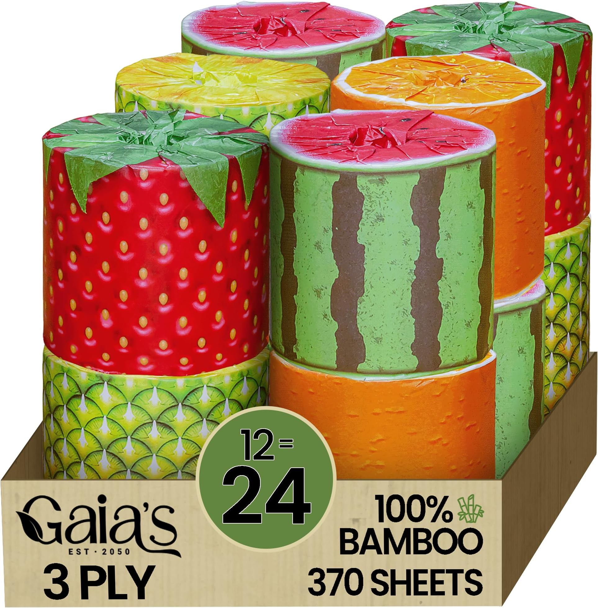 Amazon.com: Colored Toilet Paper 6 Rolls Gift Box 3-Ply Multicolor ...