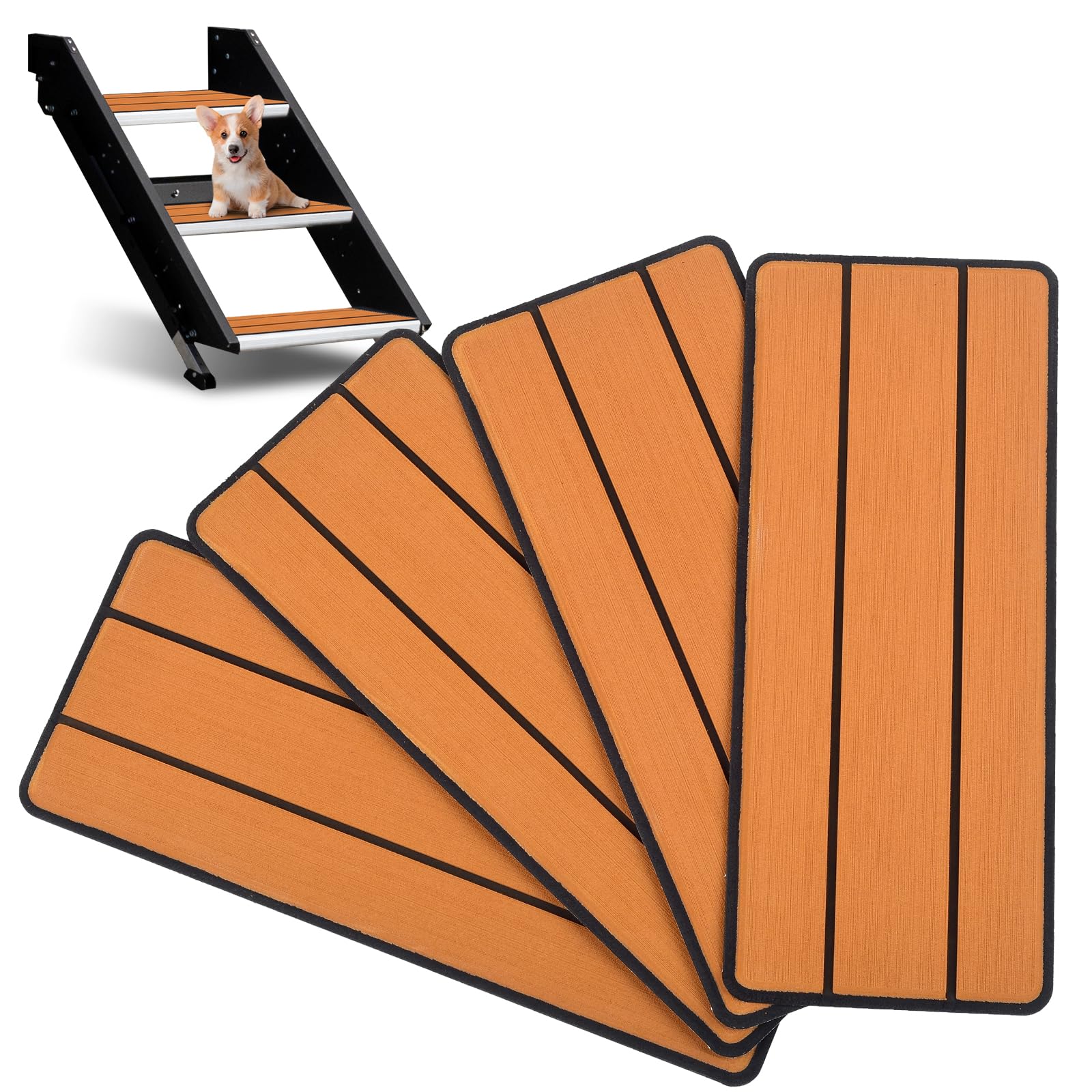 Amazon.com: OCEANBROAD EVA Foam RV Step Cover 16''x6.5'' 4 Pack with ...