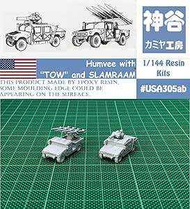 Amazon | 1/144 USA Humvee M1152A1 SLAMRAAM & Humvee/w M220A4 TOW Resin ...