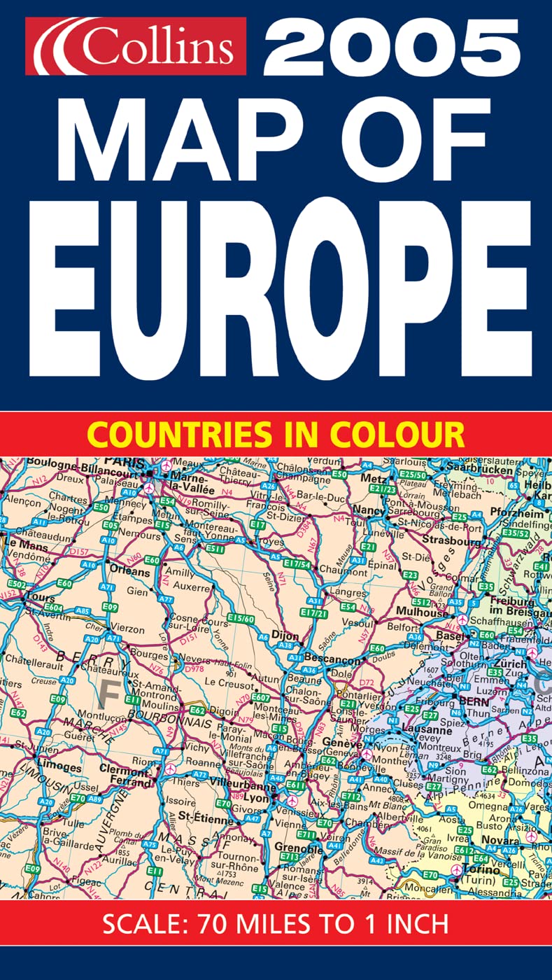 2005 Map of Europe: Amazon.co.uk: 9780007185085: Books