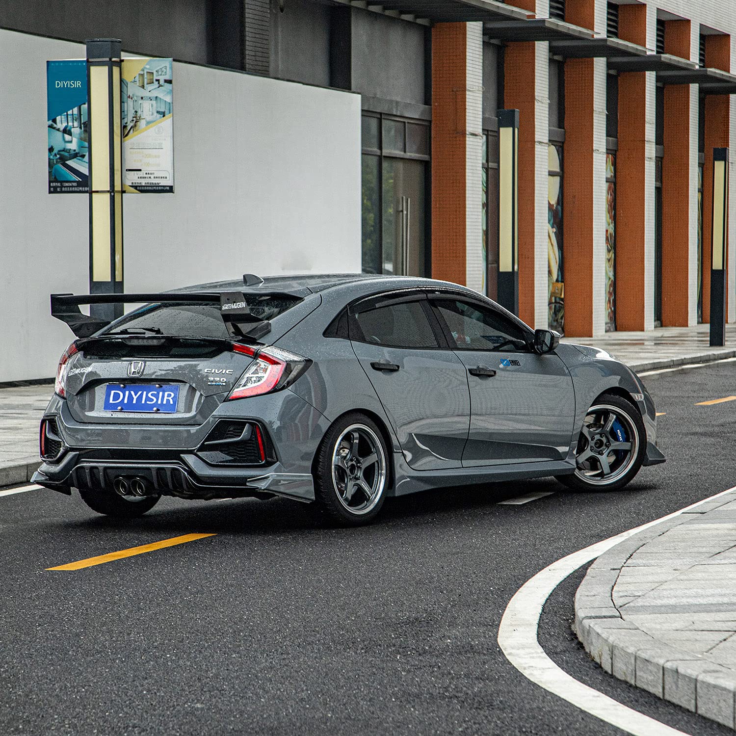 DIYISIR for Honda Civic 10th Spoiler Hatchback Civic 2016-2021FK4 FK7 ...