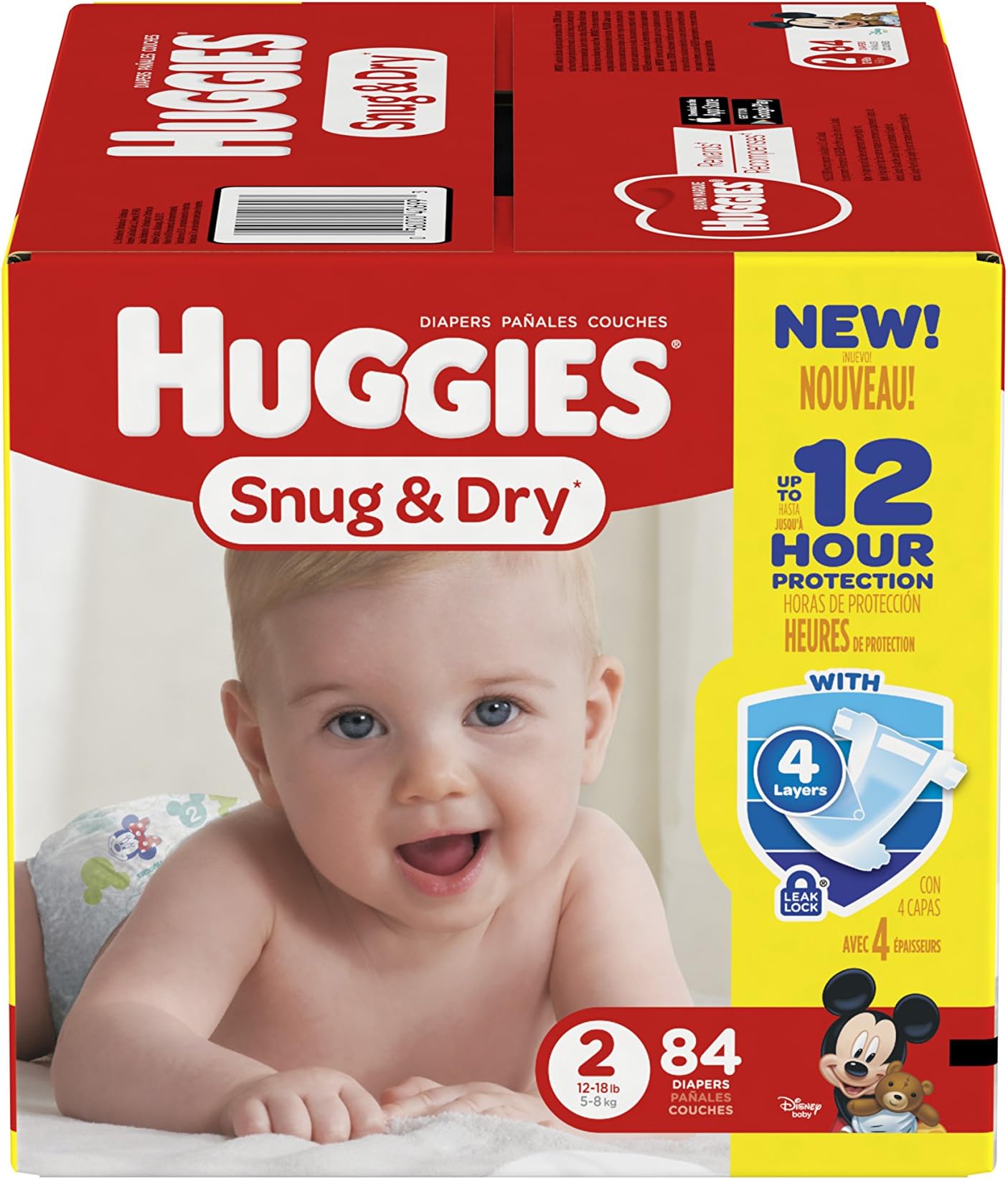 Amazon.com: Huggies Plus Diapers, Size 4, 174 Count : Baby