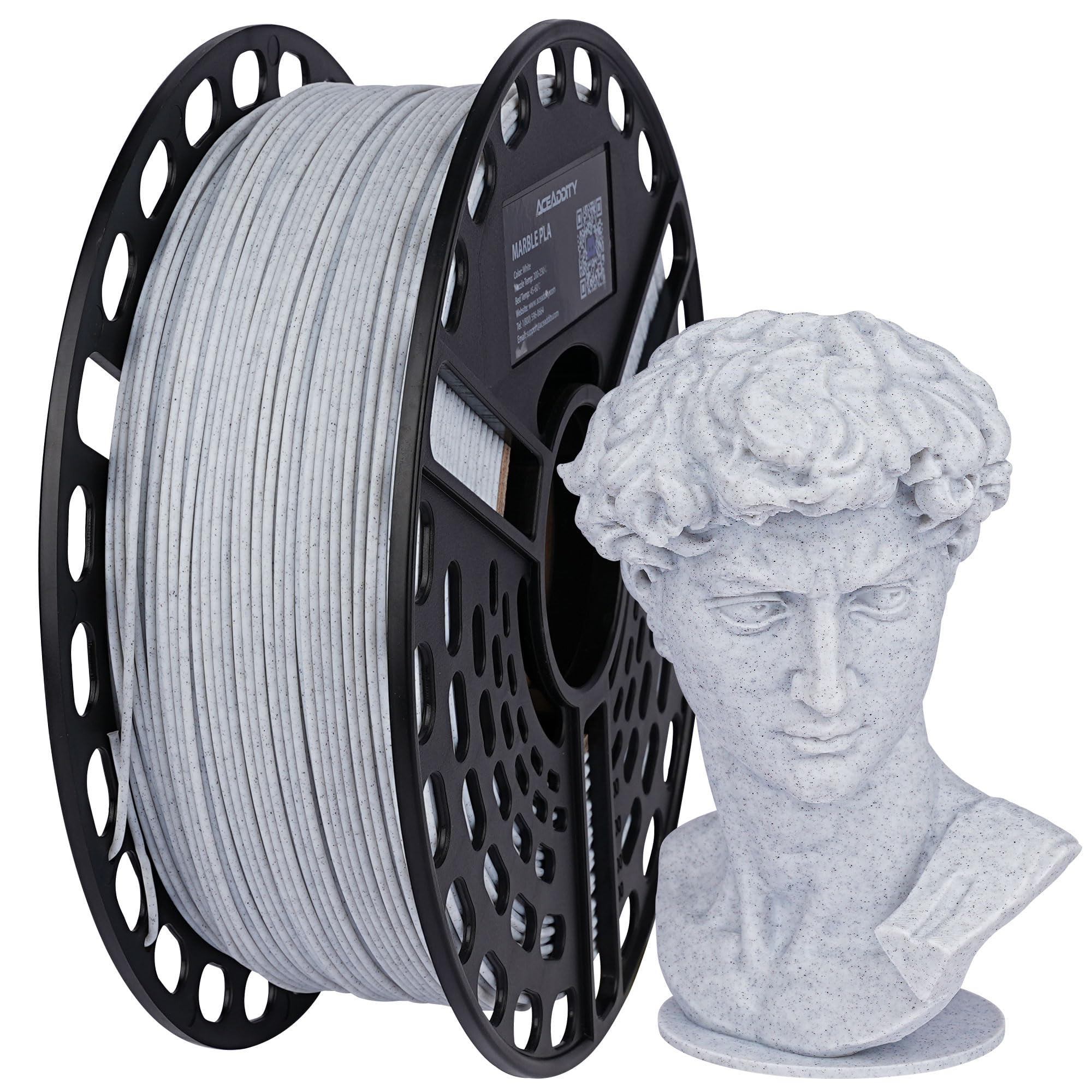 Amazon.com: AceAddity Marble PLA 3D Printer Filament, Stone-Like ...