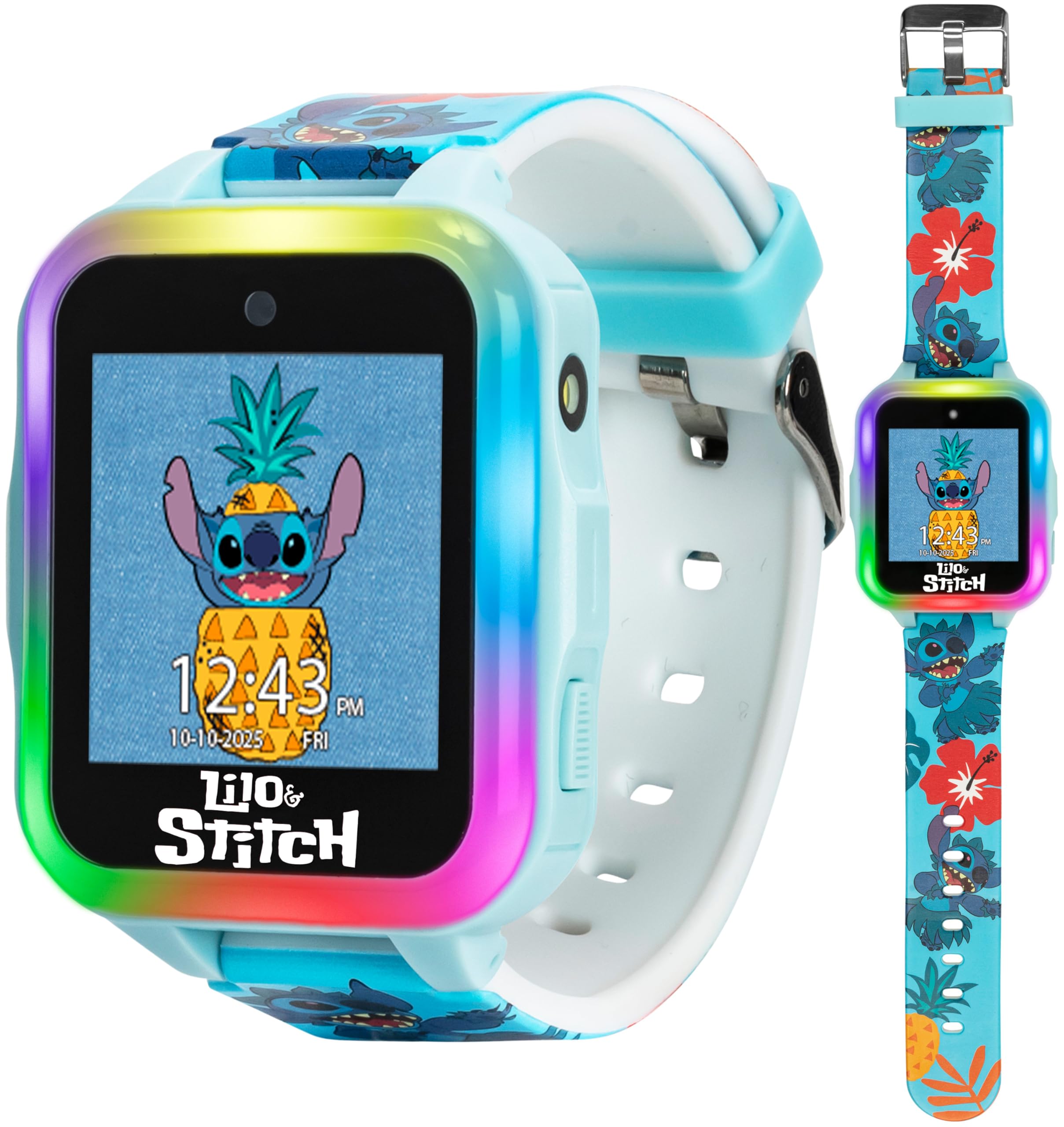 Amazon.com: Disney Stitch Kids Interactive Smartwatch with Touchscreen ...