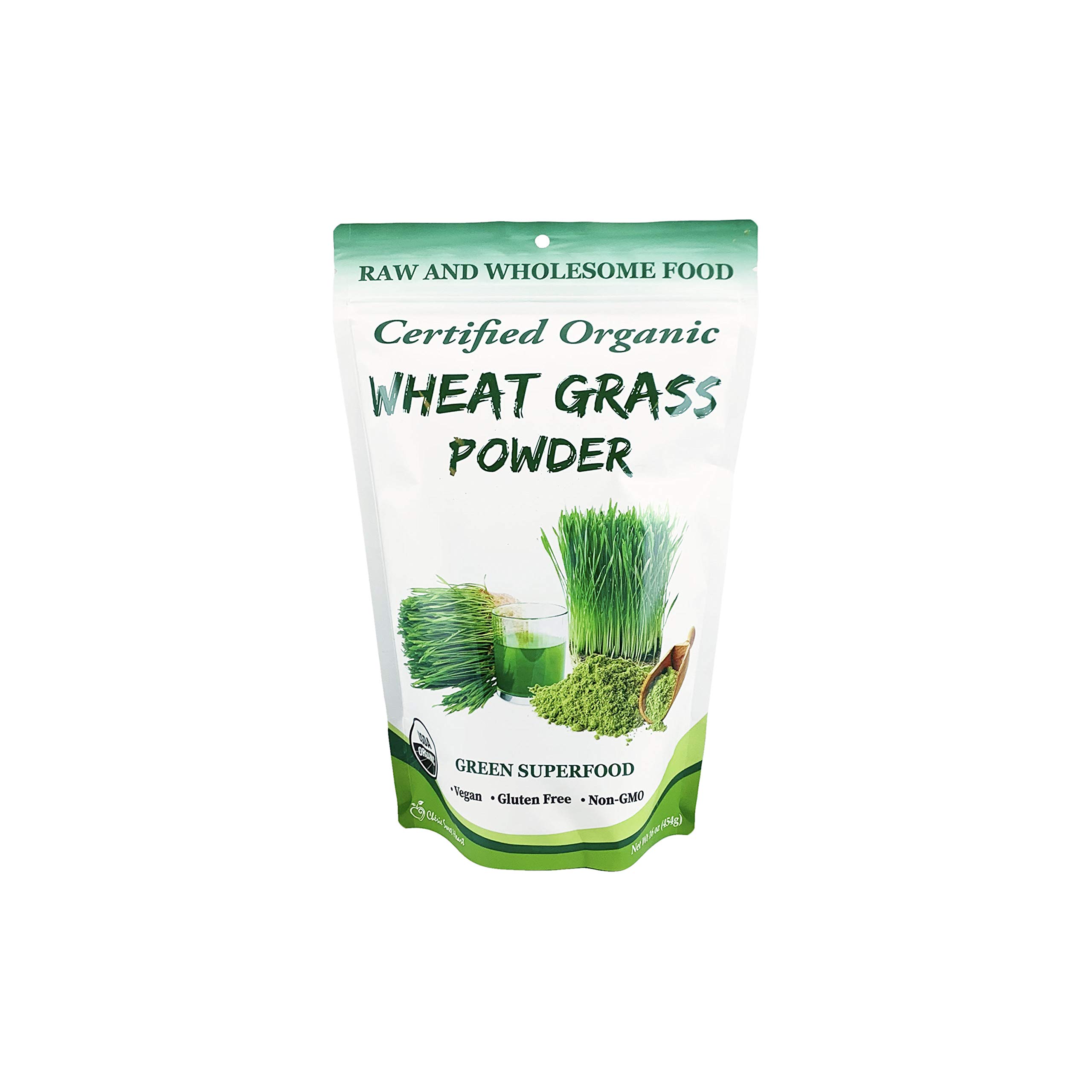 Amazon.com: Cherie Sweet Heart Organic Wheat Grass Powder, Rich in ...