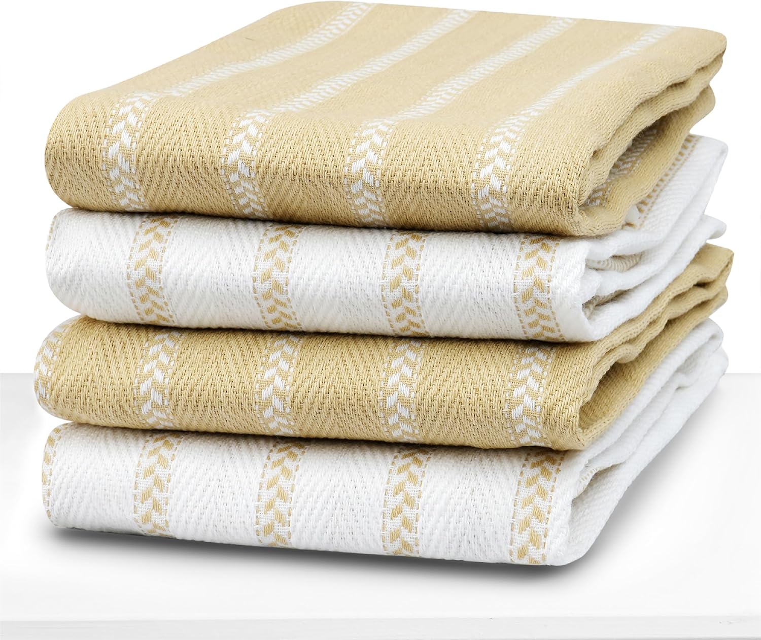 Amazon.com: THREAD SPREAD 100% Cotton Kitchen Dish Cloths 4 Pack, 18”x ...