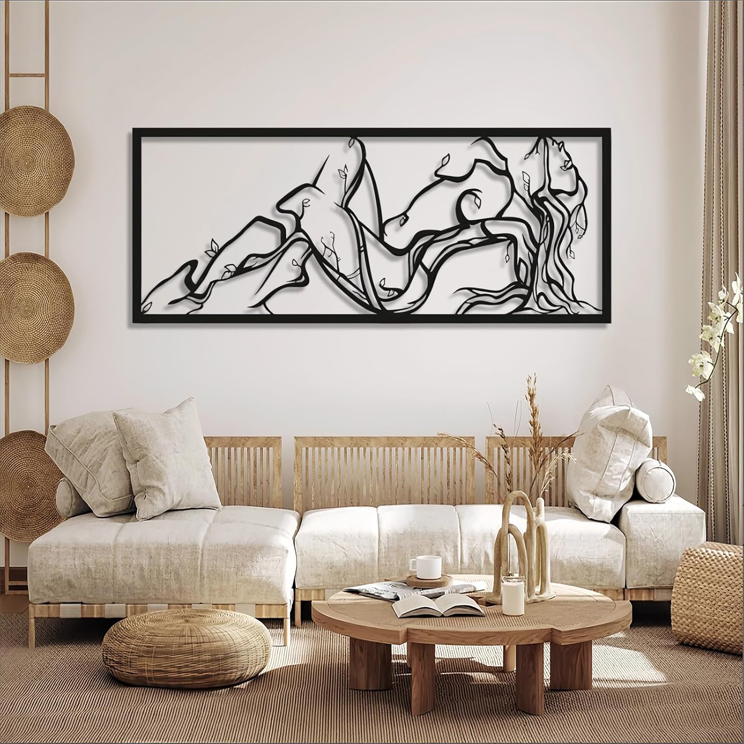 Amazon.com: Sexy Women Metal Line Art, Metal Wall Decor, 3d Decor Woman ...