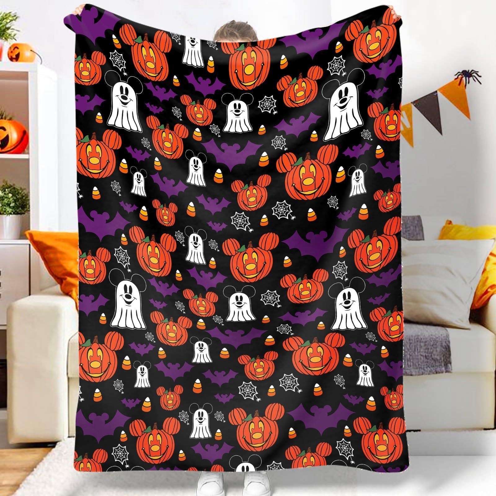 Amazon.com: ZORKET Halloween Witch Blanket, Halloween Blankets and ...