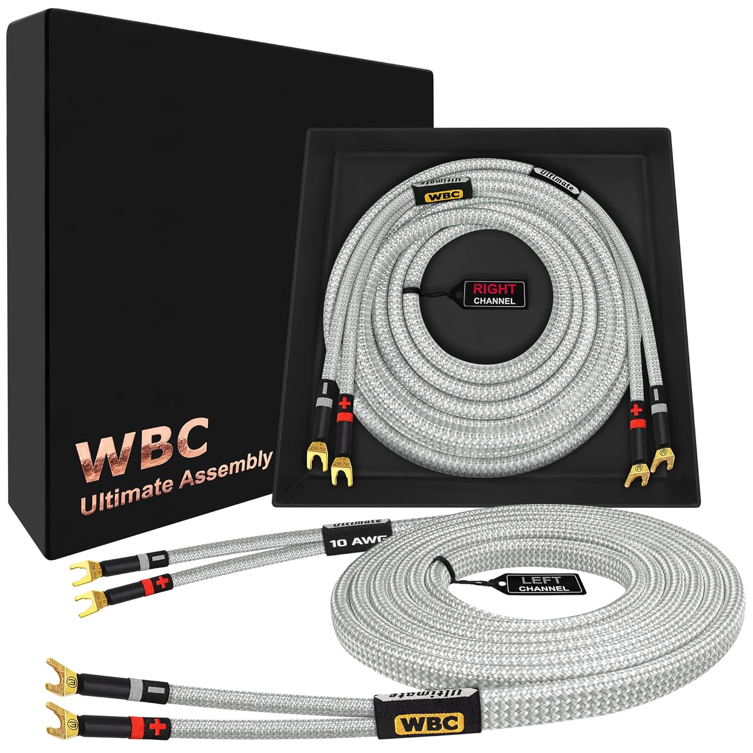 Amazon.com: WORLDS BEST CABLES 8 Foot Ultimate - 10 AWG - Ultra-Pure ...