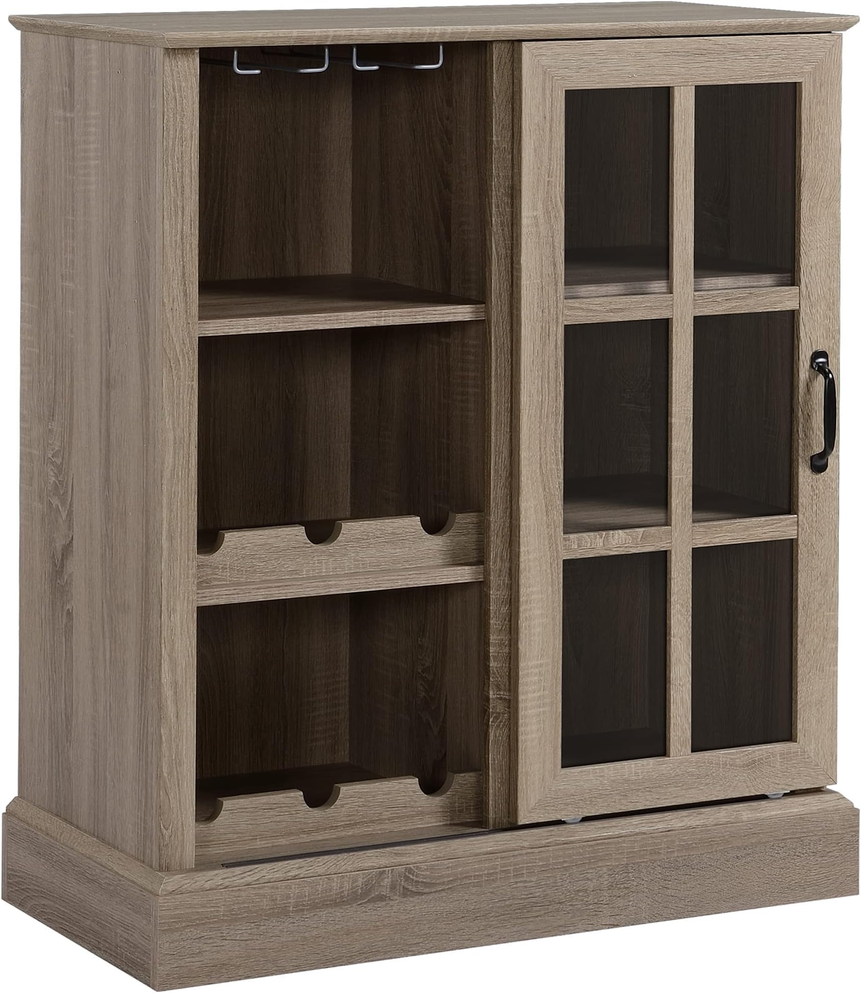 Amazon.com: Walker Edison Ronalin Modern Glass-Door Bar Cabinet with ...