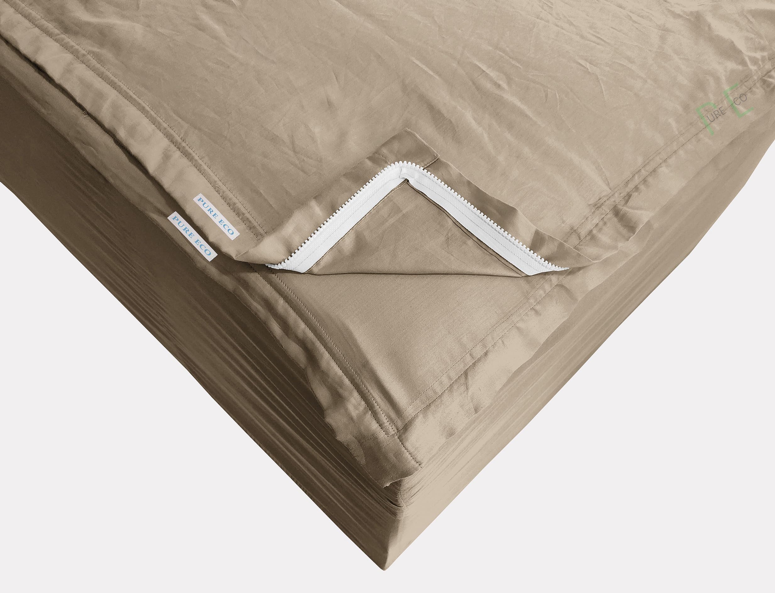 Amazon.com: Zipper Fitted Sheet Twin Size 39X75 - Includes 2 Zip-On ...