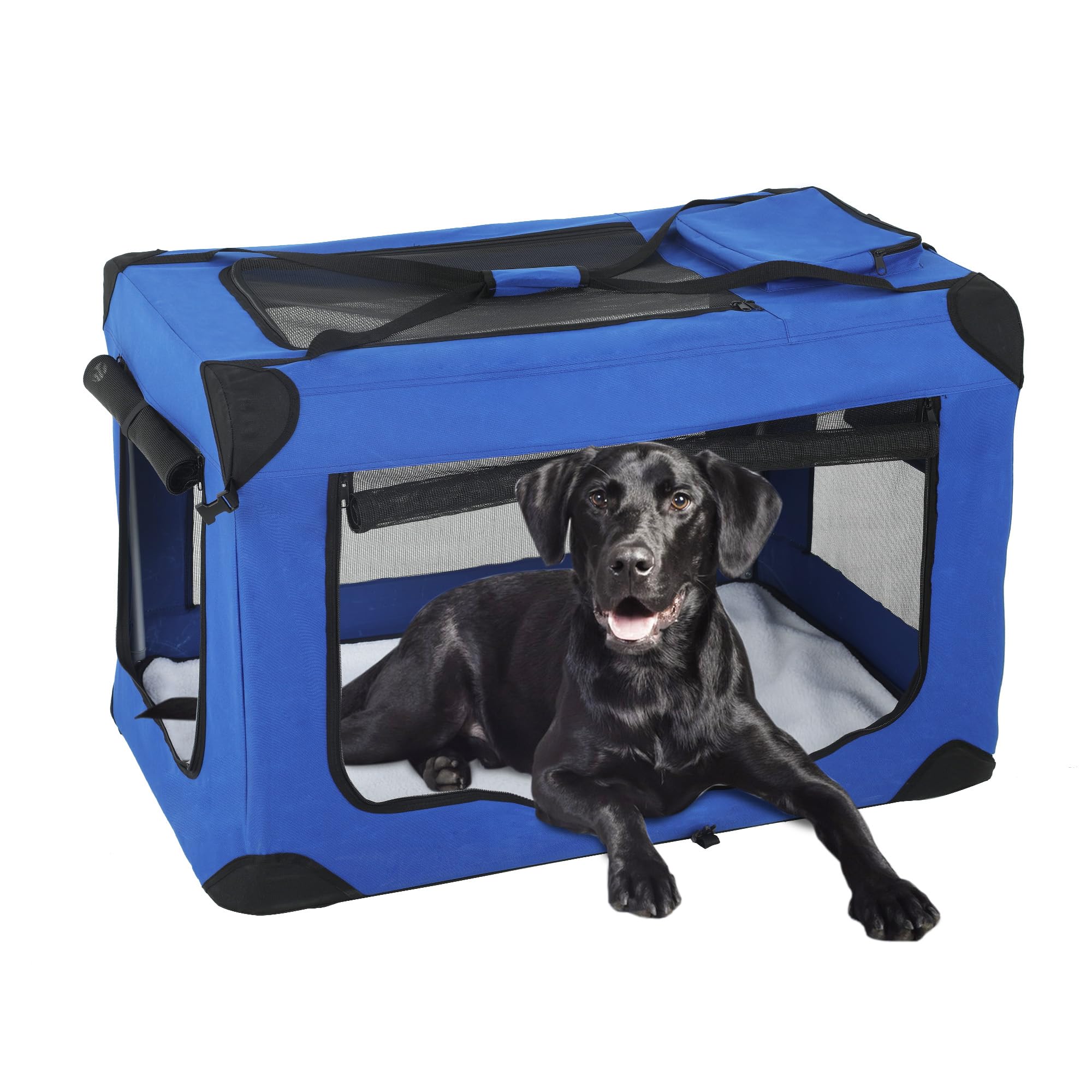 Snapklik.com : BestPet 36 Inch Collapsible Dog Crate For Medium Dogs, 3 ...