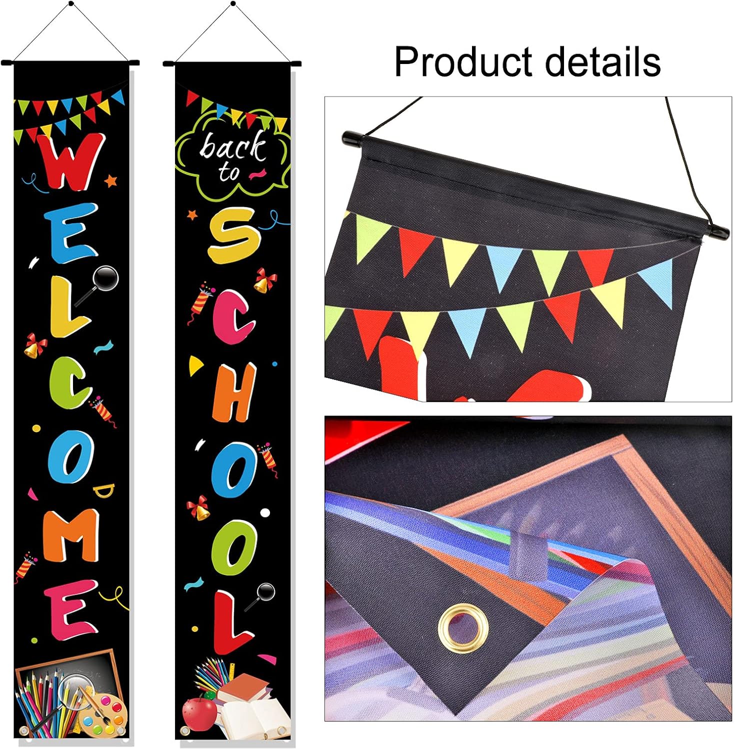 Back to School Welcome Banner - Hanging Fabric Sign Philippines | Ubuy