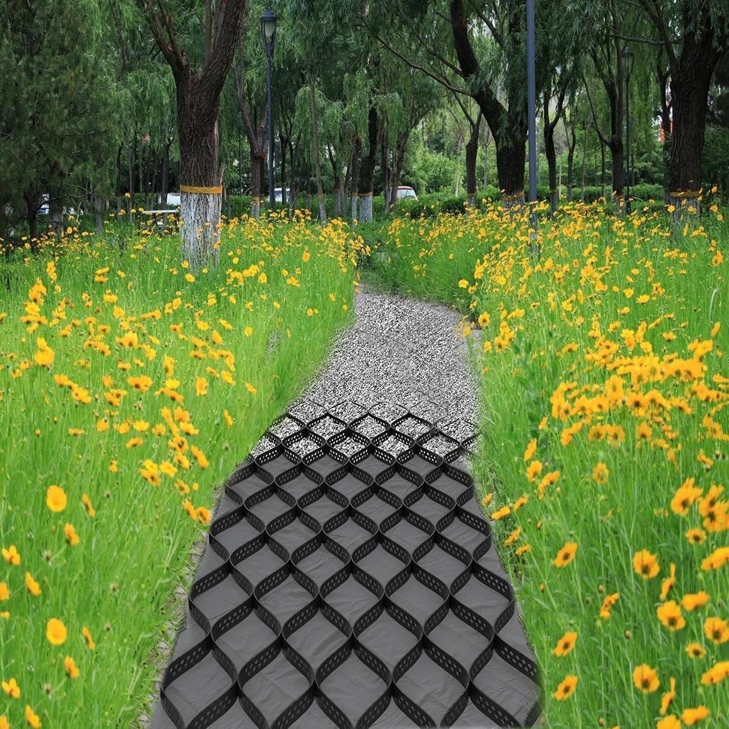 Amazon.com : Geocells Gravel Grid Garden Pathways Path Walking Paths ...