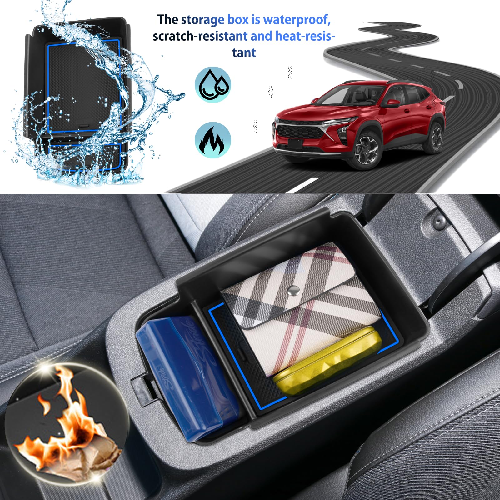 Snapklik.com : SHAOHAO 2025 2026 Chevy Trax Center Console Organizer ...