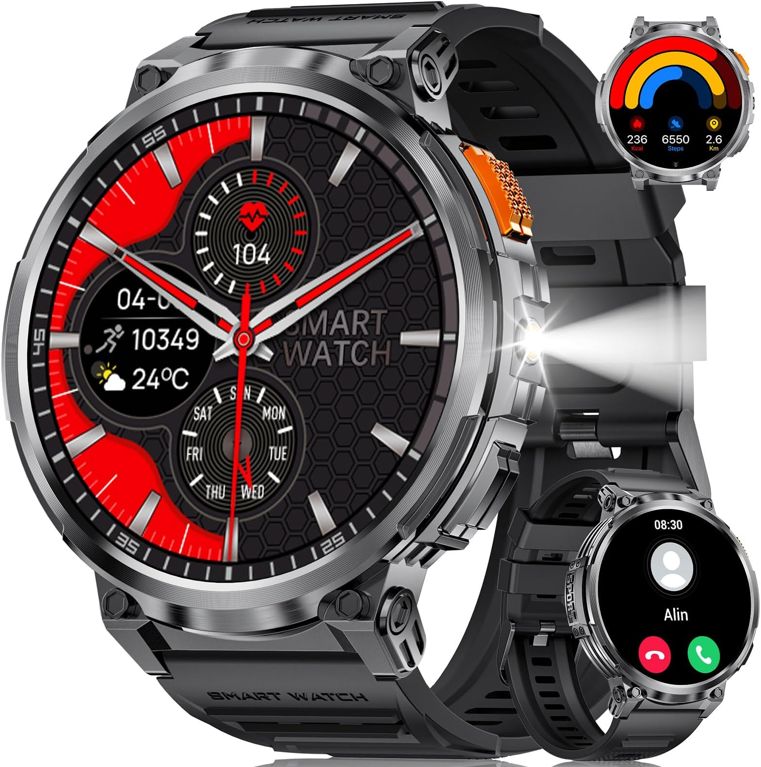 Amazon.com: LOKMAT 4G Android Smartwatch Phone Call, 1.85'' HD Screen ...