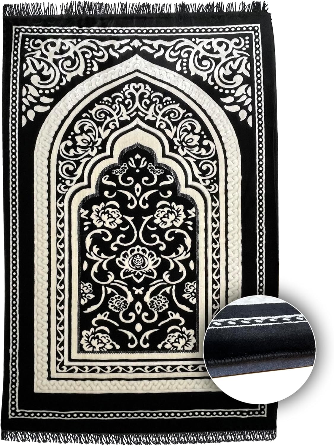 Amazon.com: Modefa Orthopedic Islamic Prayer Rug | Large Padded Janamaz ...
