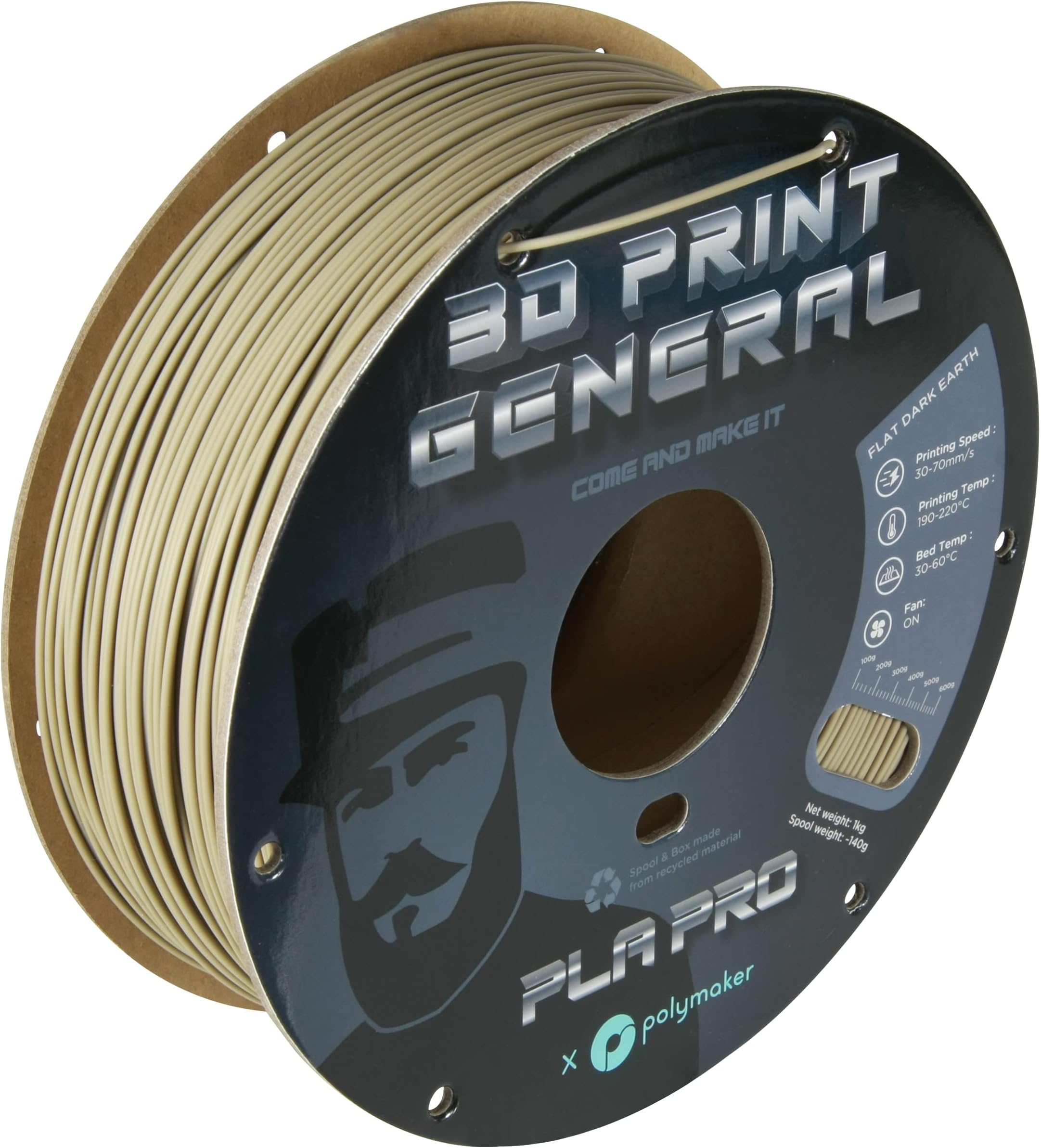 Amazon.com: Polymaker LW PLA Filament 1.75mm Bright Yellow, Pre-Foamed ...