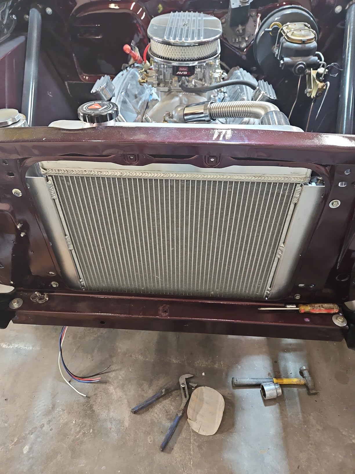 Amazon.com: Cubauto 3 Row Aluminum Radiator For 1962-1967 66 65 ...