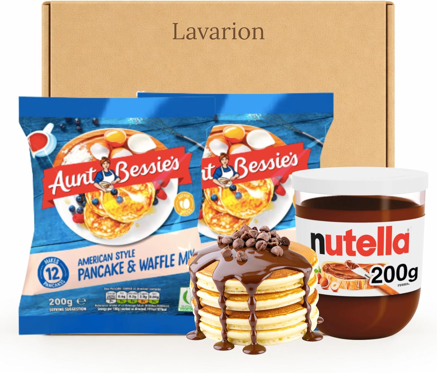 Aunt Bessie's American Pancake Mix & Waffle Mix Batter with Nutella ...