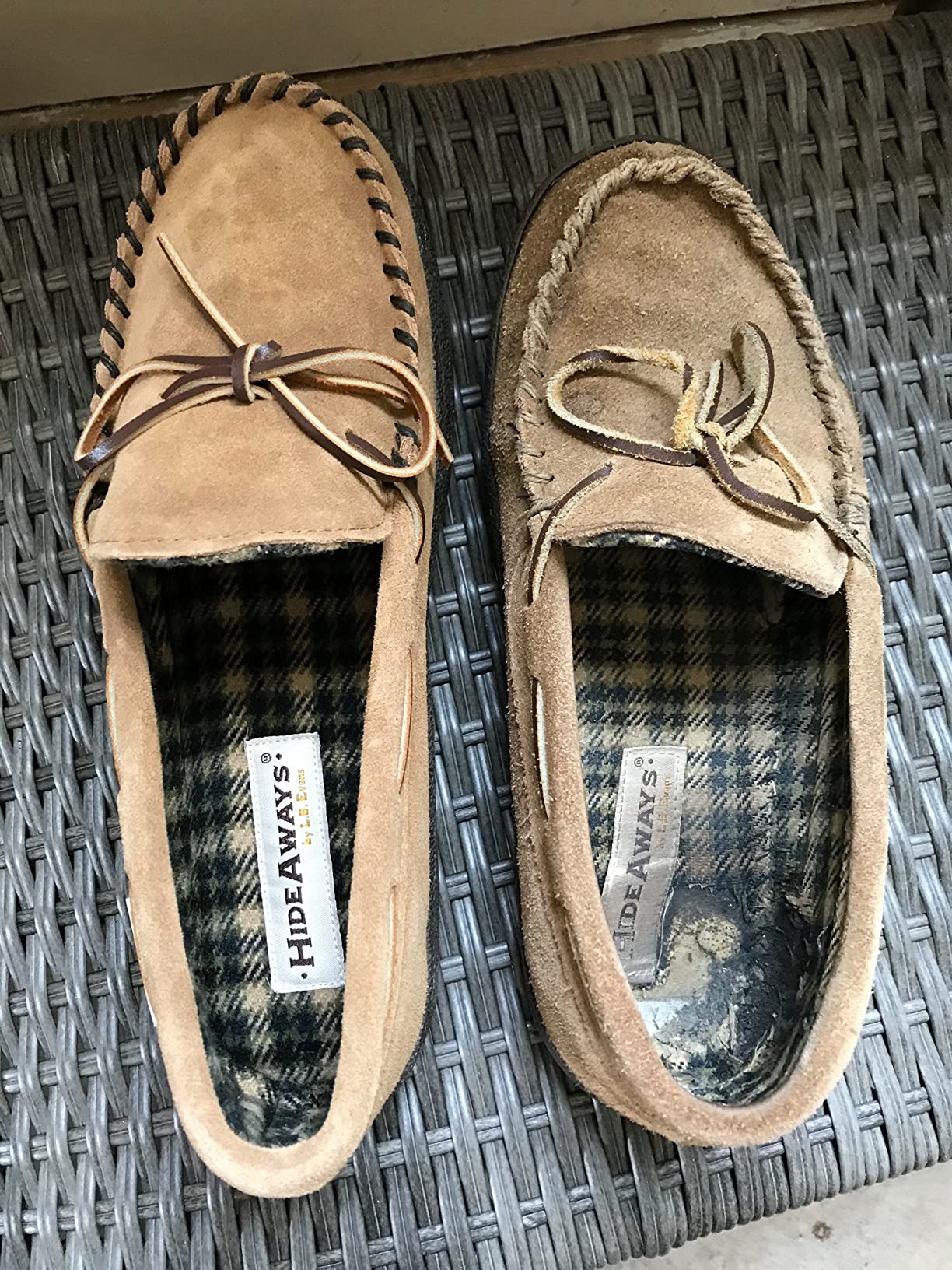 Amazon.com | Hideaways by LB Evans Mens Marion Moccasin Casual Slippers ...